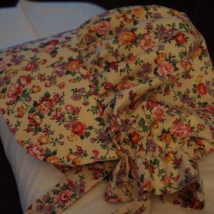 Girls Calico Prairie Bonnet Sz Small, Medium, Large | Prairie | Pioneer ...