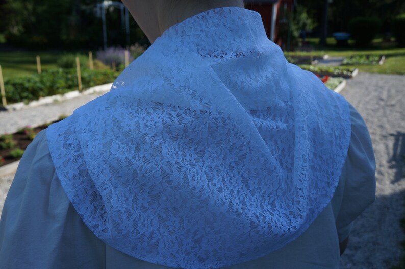 Lace Veil D-shape Shawl Modesty Piece Neckline - Etsy