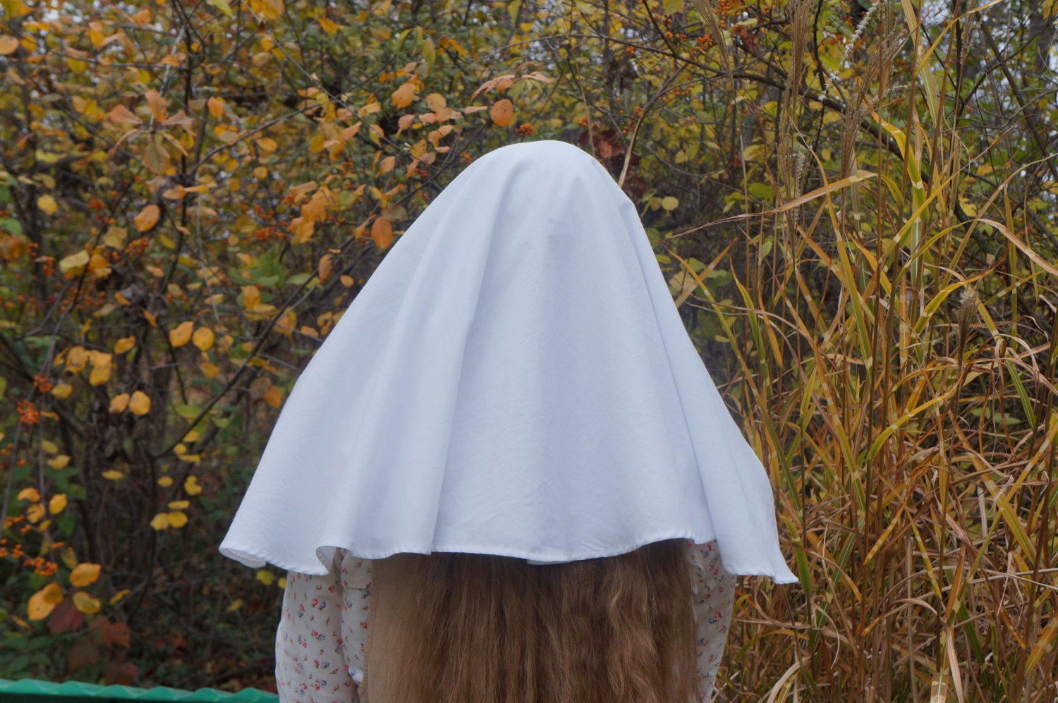 Women's White or Unbleached Medieval Veil-back Wimple | Etsy