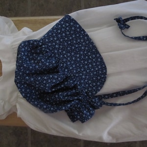 Girls Calico Prairie Bonnet Sz Small, Medium, Large | Prairie | Pioneer ...