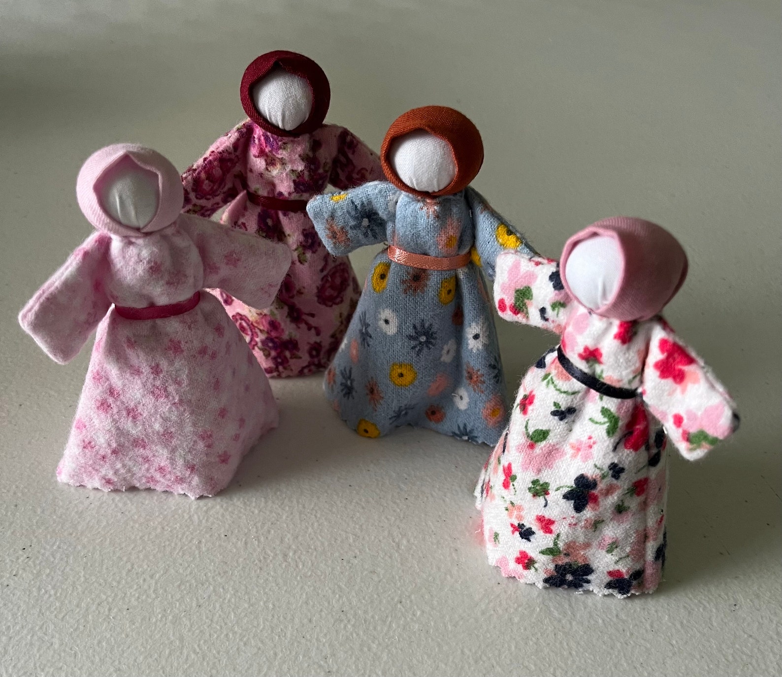 FLANNEL Cozy Cabin Dolls | Handmade | Historical Dolls | Dollhouse ...