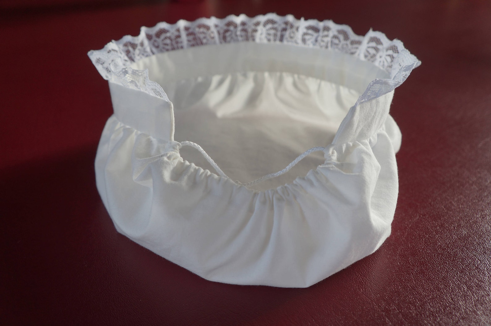 Womens' or Girls' Gathered Lace Dormeuse Cap Cotton - Etsy