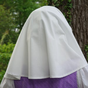 Women's Cowl Neck Wimple And/or Veil | Cotton or Linen | Knights & Fair ...