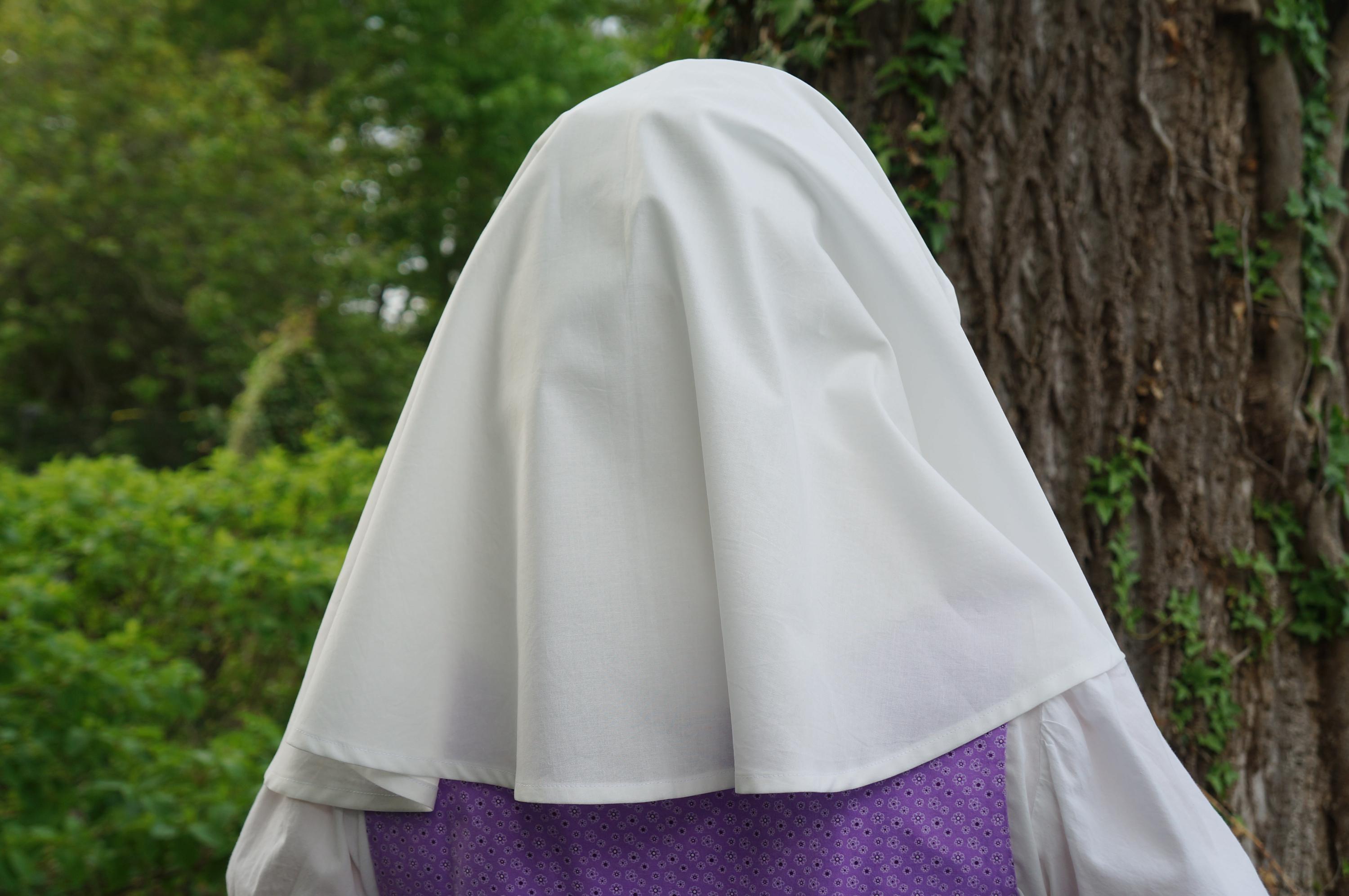 Women's Cowl Neck Wimple And/or Veil | Cotton or Linen | Knights & Fair ...