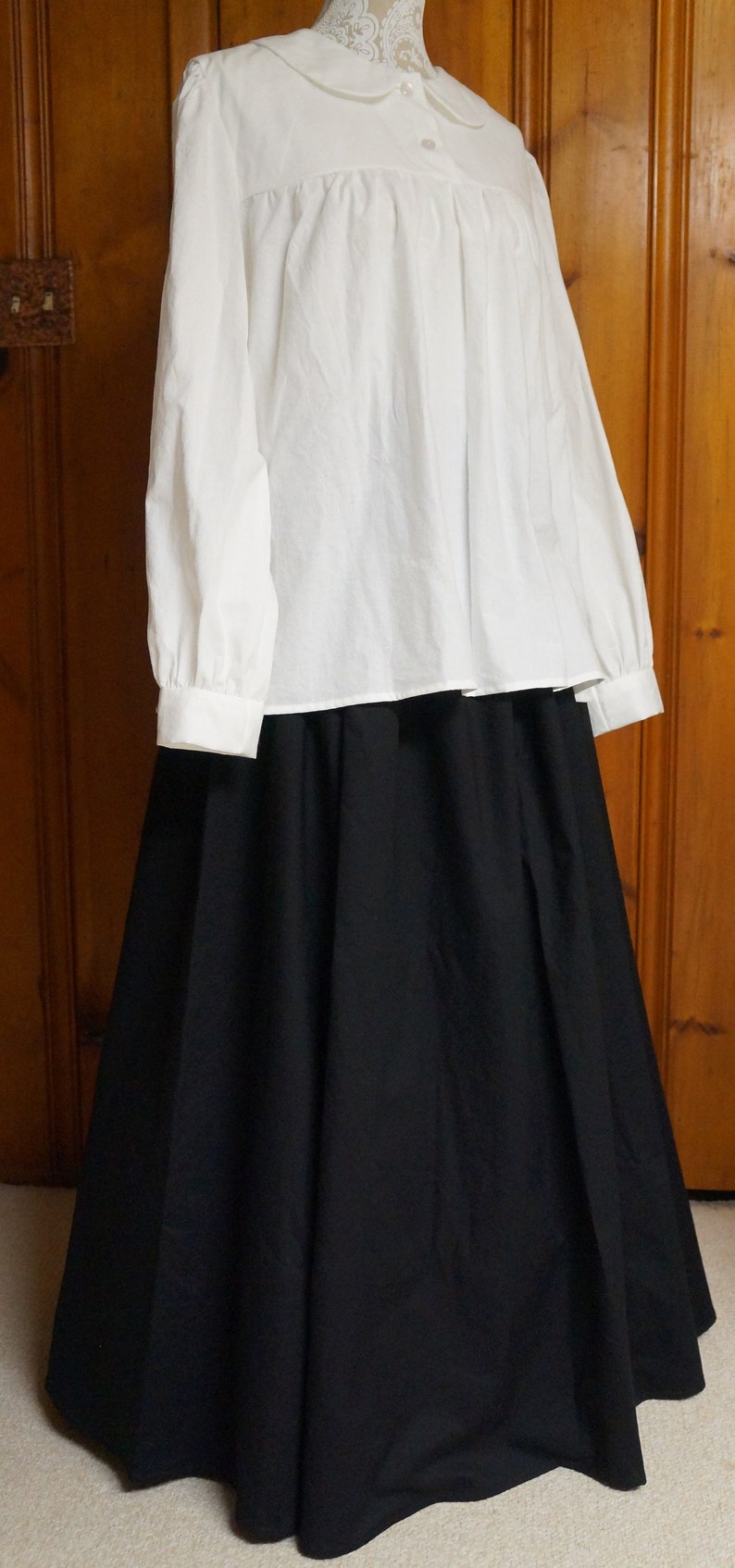 Ladies' Collared Yoked Blouse Long Sleeve - Custom Order |modest ...