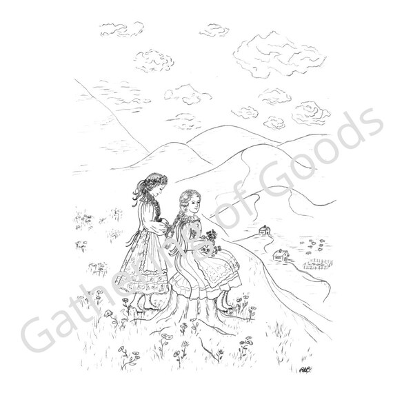 Polish Folk Art Coloring Pages