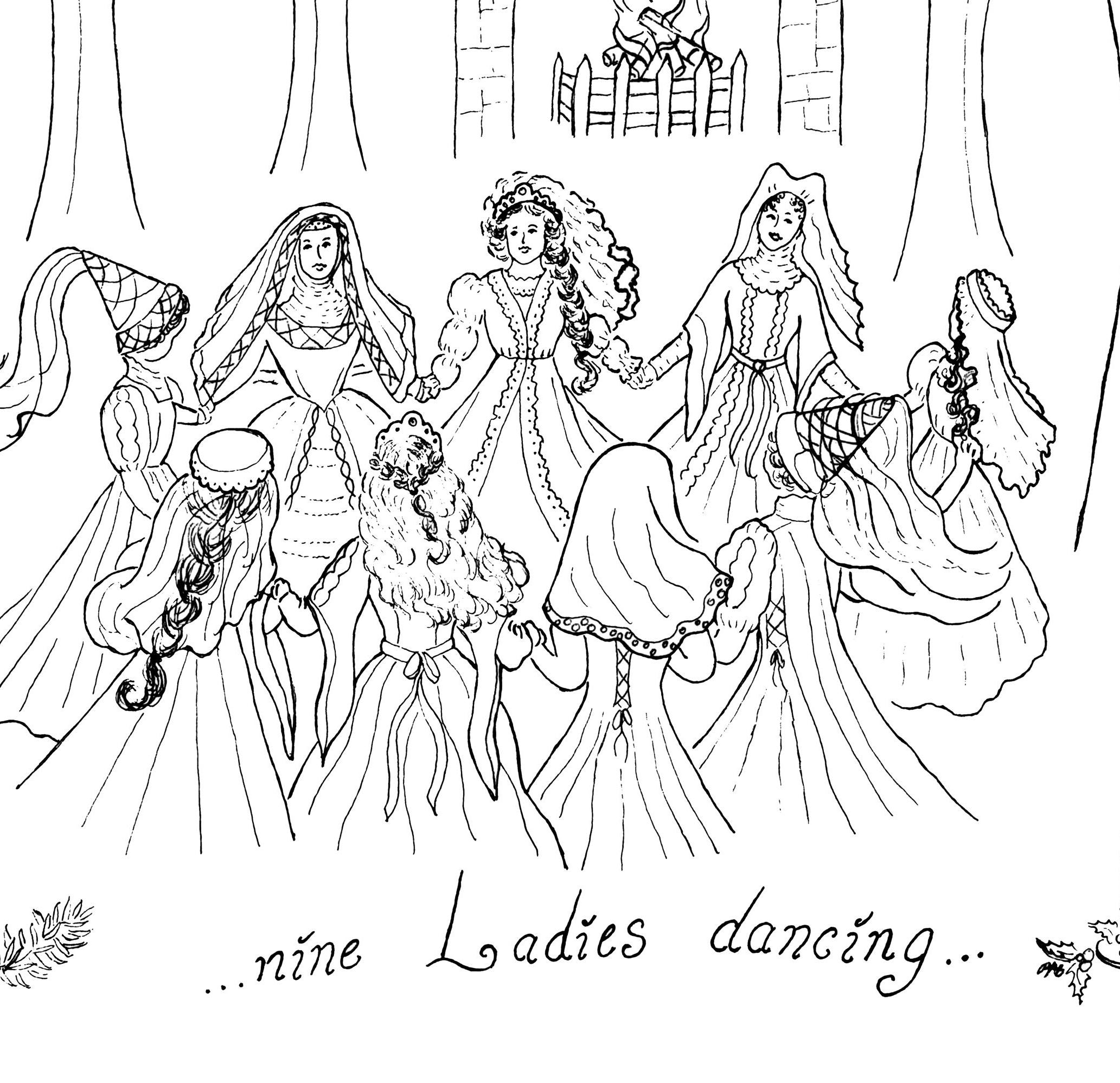 Coloring Pages Barbie And The 12 Dancing