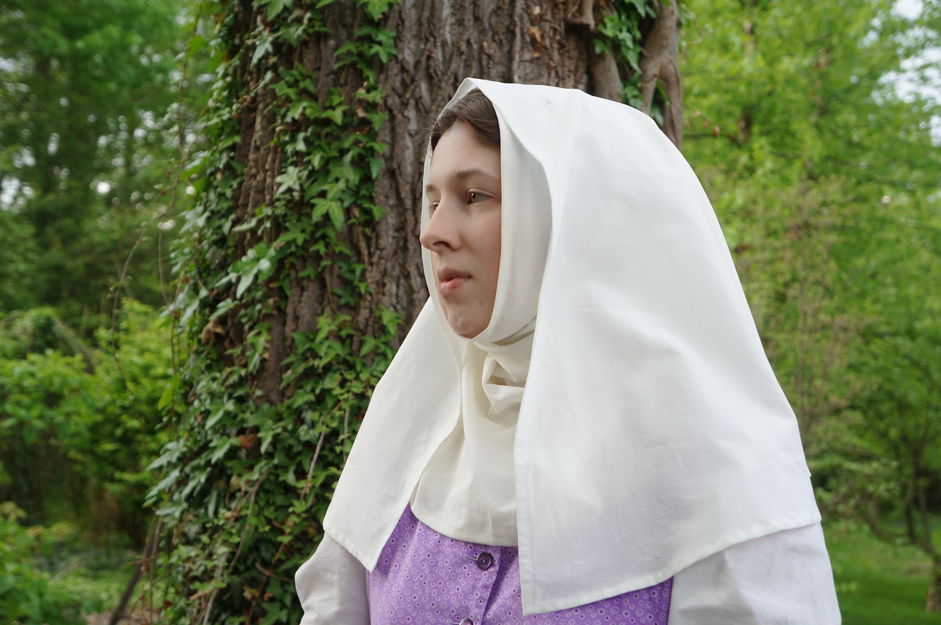 Women's Cowl Neck Wimple And/or Veil | Cotton or Linen | Knights & Fair ...