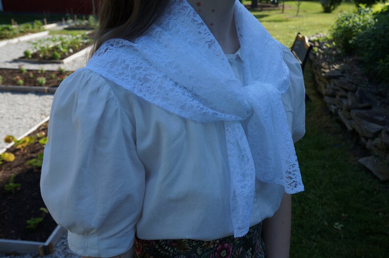 Lace Veil D-shape Shawl Modesty Piece Neckline - Etsy