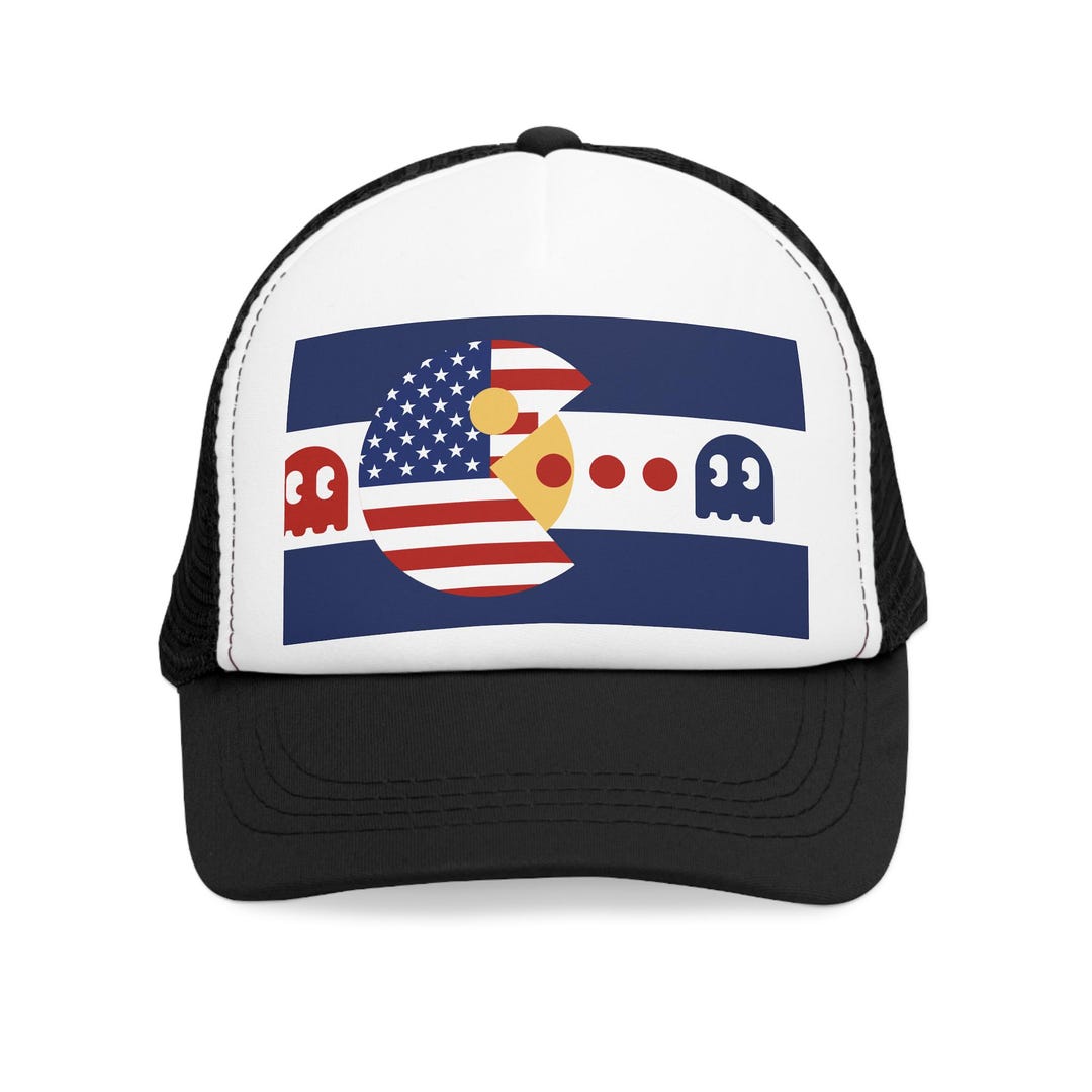Patriotic Pacman Colorado Flag - Etsy