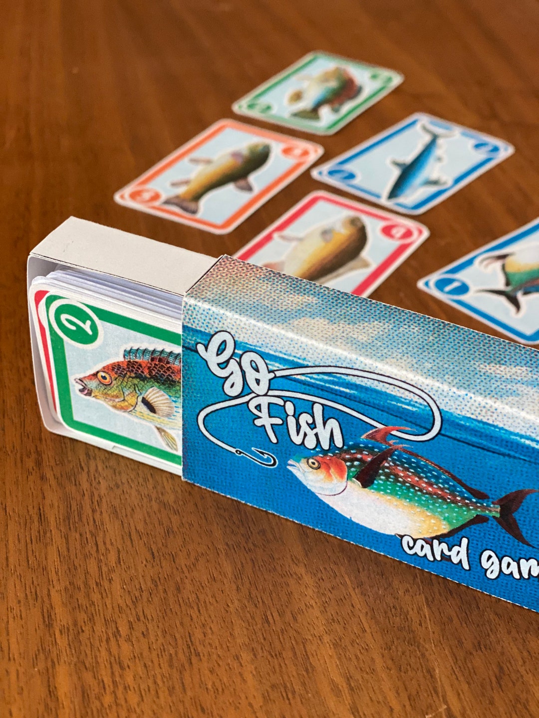 Printable Go Fish Matchbox Card Game Digital Download Crafting Cutout ...