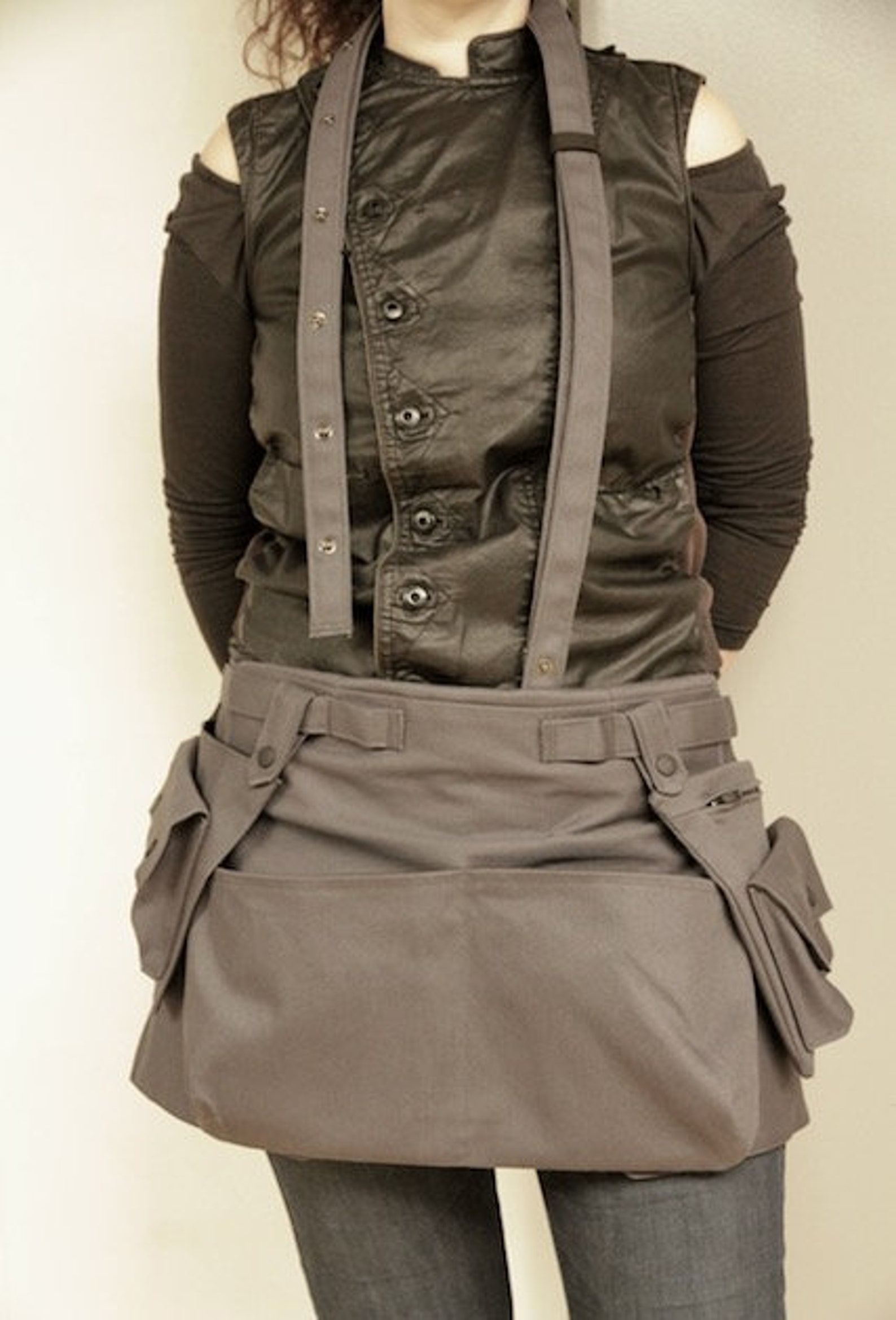Woman at Work Canvas Heavy Duty Apron With Cargo Pockets - Etsy