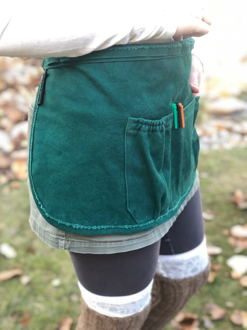 Everyday Mini Apron in Emerald or Denim - Etsy