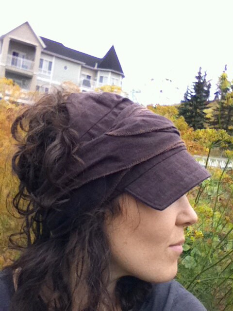 Dry Earth Linen Wrap Cap Dreadlock Hat Visor in Brown | Etsy
