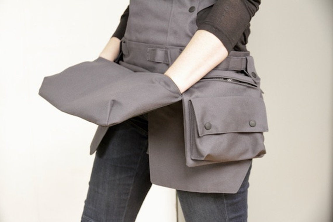 Woman at Work Canvas Heavy Duty Apron With Cargo Pockets - Etsy