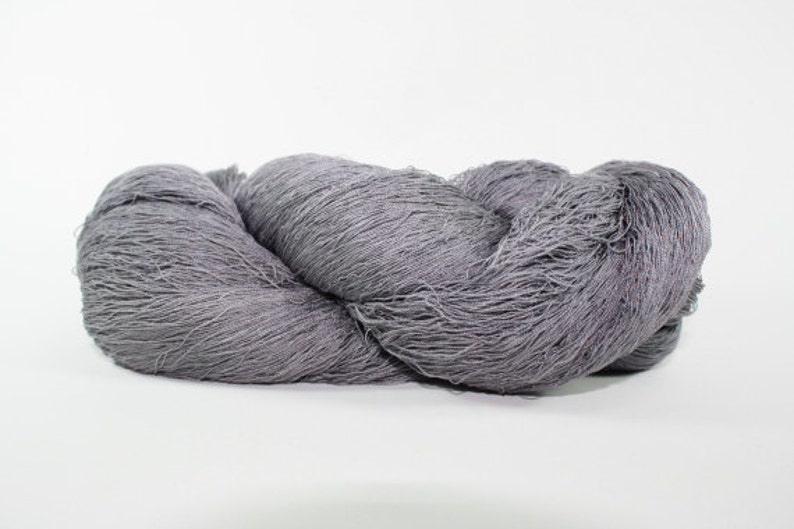 Hand Dyed Laine Et Soie Merino Silk Gossamer Lace Yarn Chincilla Grey ...