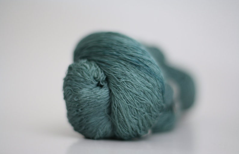 Merino Silk Gossamer Lace Yarn Hand Dyed Laine Et Soie Lambs Ear - Etsy