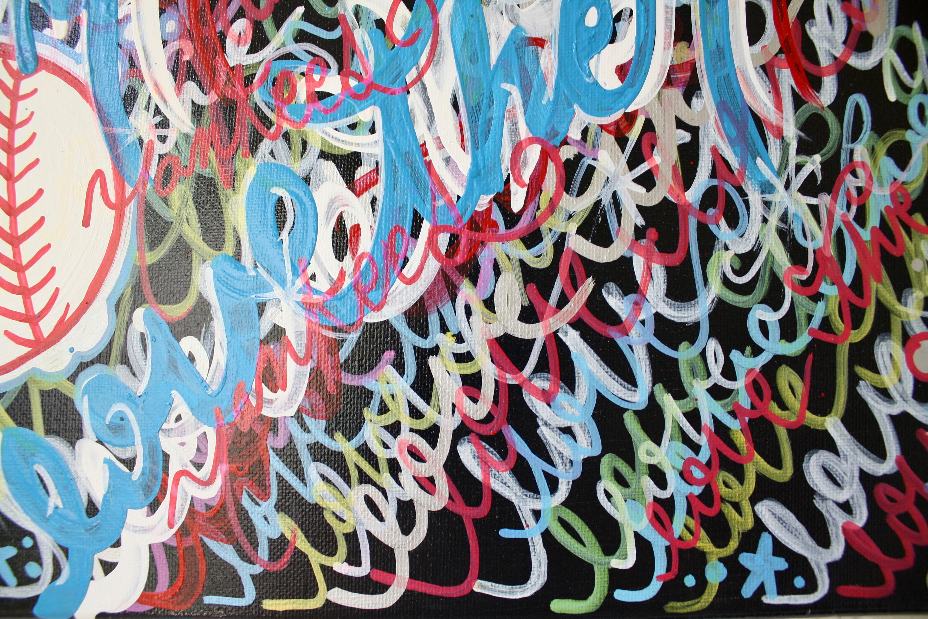 16 X 20 Inches Yankees Baseball Love Street Art Graffiti - Etsy