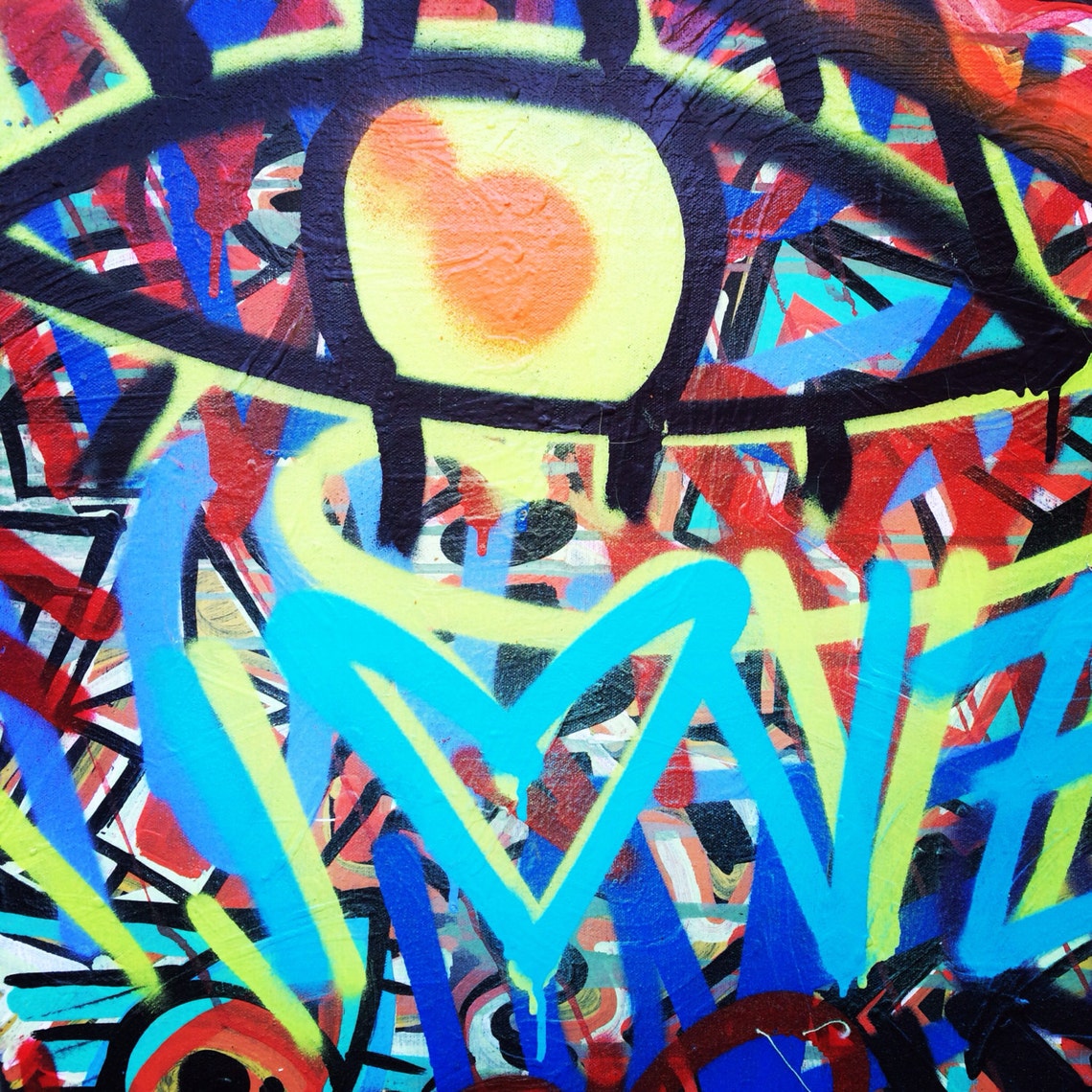 PORTRAIT Cubism Fine Street Art Modern Contemporary Pop Art Canvas ...