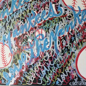 16 X 20 Inches Yankees Baseball Love Street Art Graffiti - Etsy