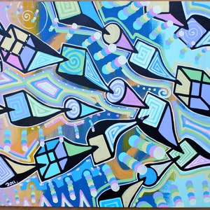 ORIGINAL Surrealism Cubism Abstract Street Art Urban Pop - Etsy
