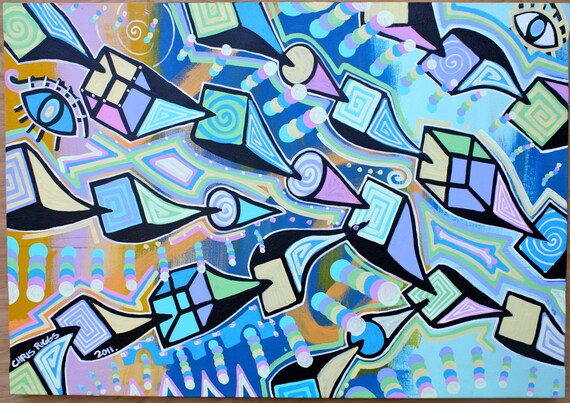 ORIGINAL Surrealism Cubism Abstract Street Art Urban Pop | Etsy