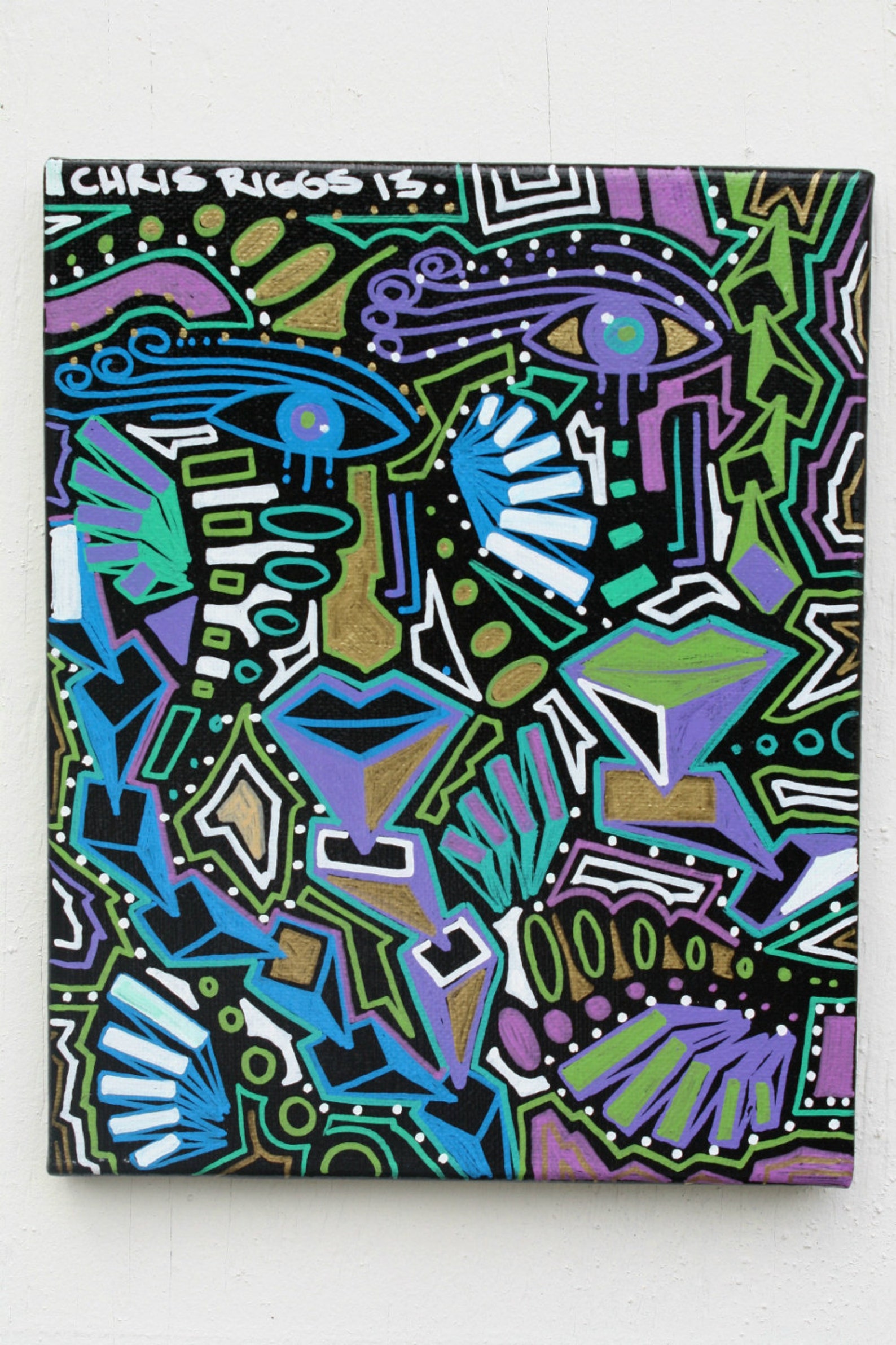 ORIGINAL Abstract Contemporary Pop Art Fine Art Surrealism Canvas ...