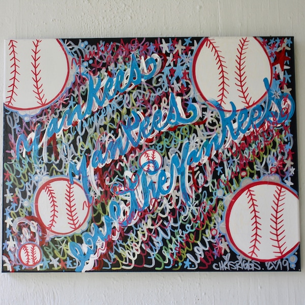 Baseball Graffiti Wall Art - Etsy
