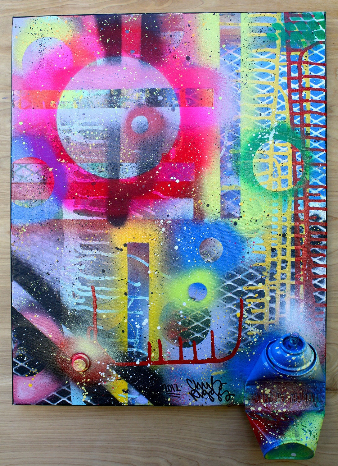 Spray Paint Abstract Art