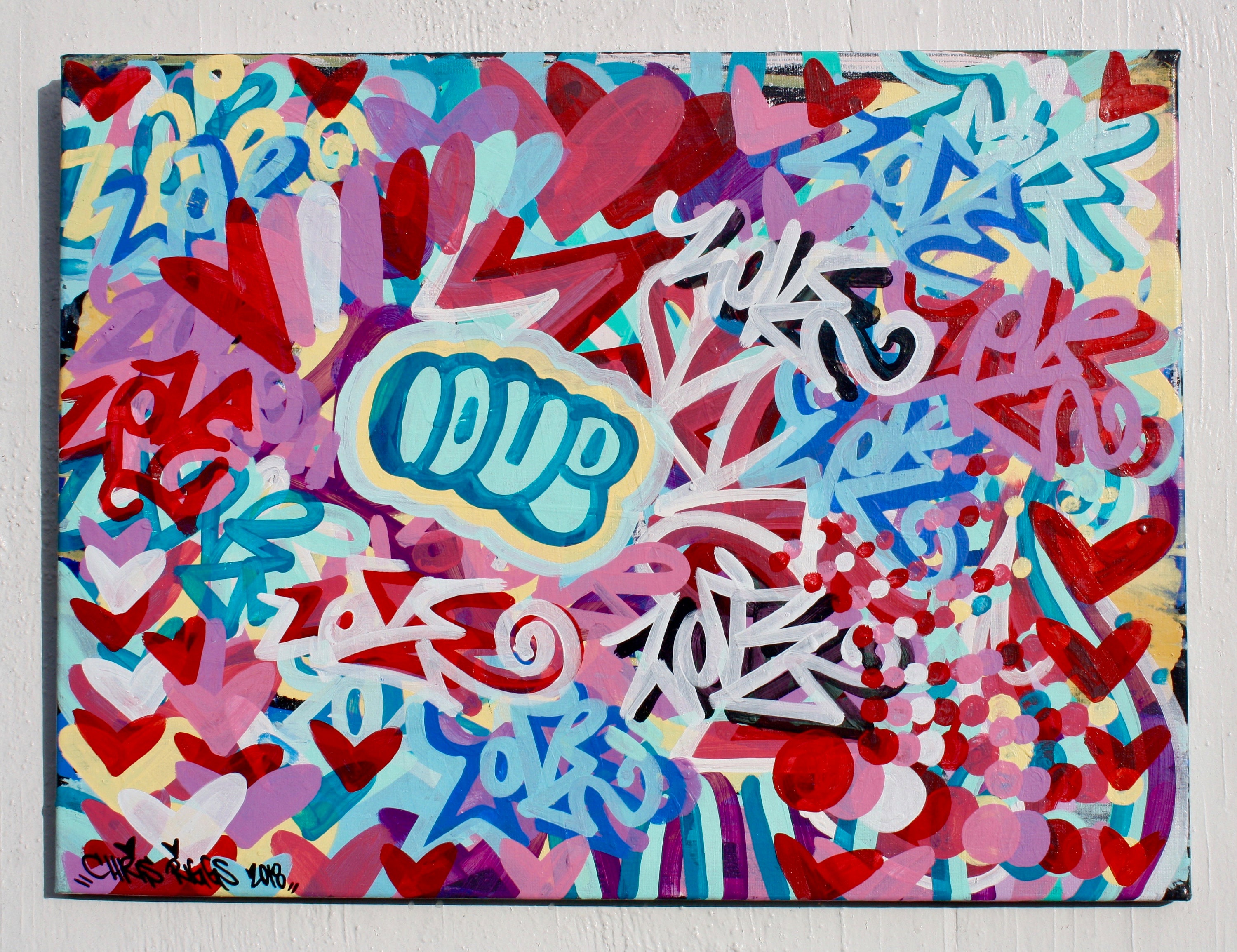 16 X 20 Inches Love Street Art Graffiti Contemporary Free - Etsy