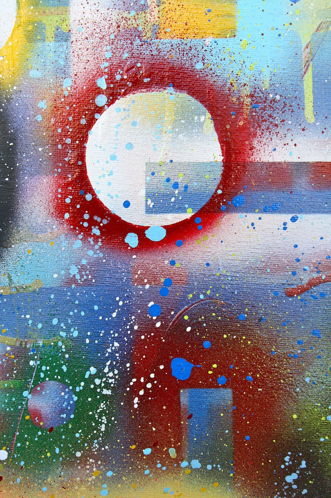 ORIGINAL Abstract Contemporary Pop Art Fine Art Spray Paint Modern ...
