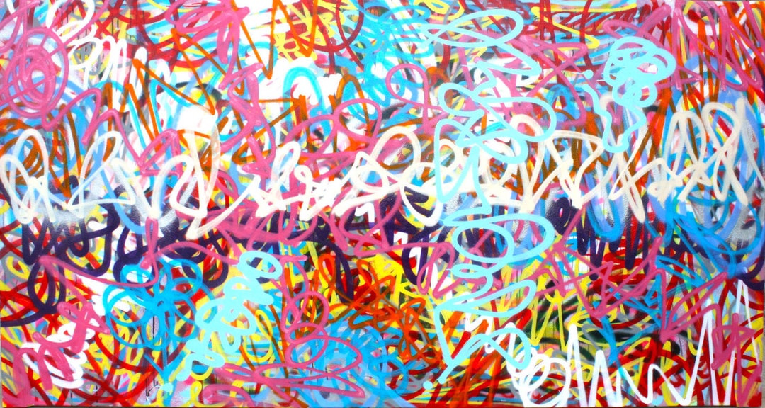 FREE SHIPPING Original Abstract Street Art Expressionism Fine Art Urban ...