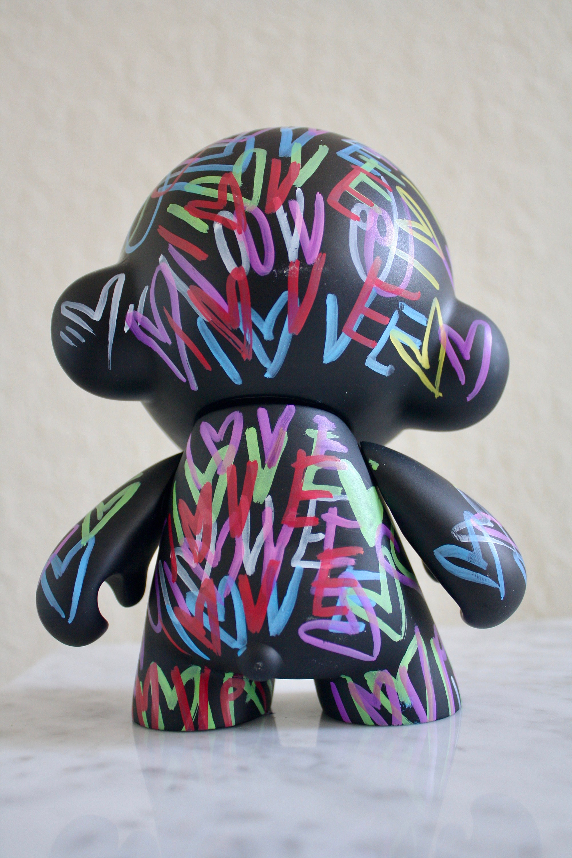 KIDROBOT Love 7 inches X 5 kid robot mega munny sculpture painting vinyl toy contemporary fine ...