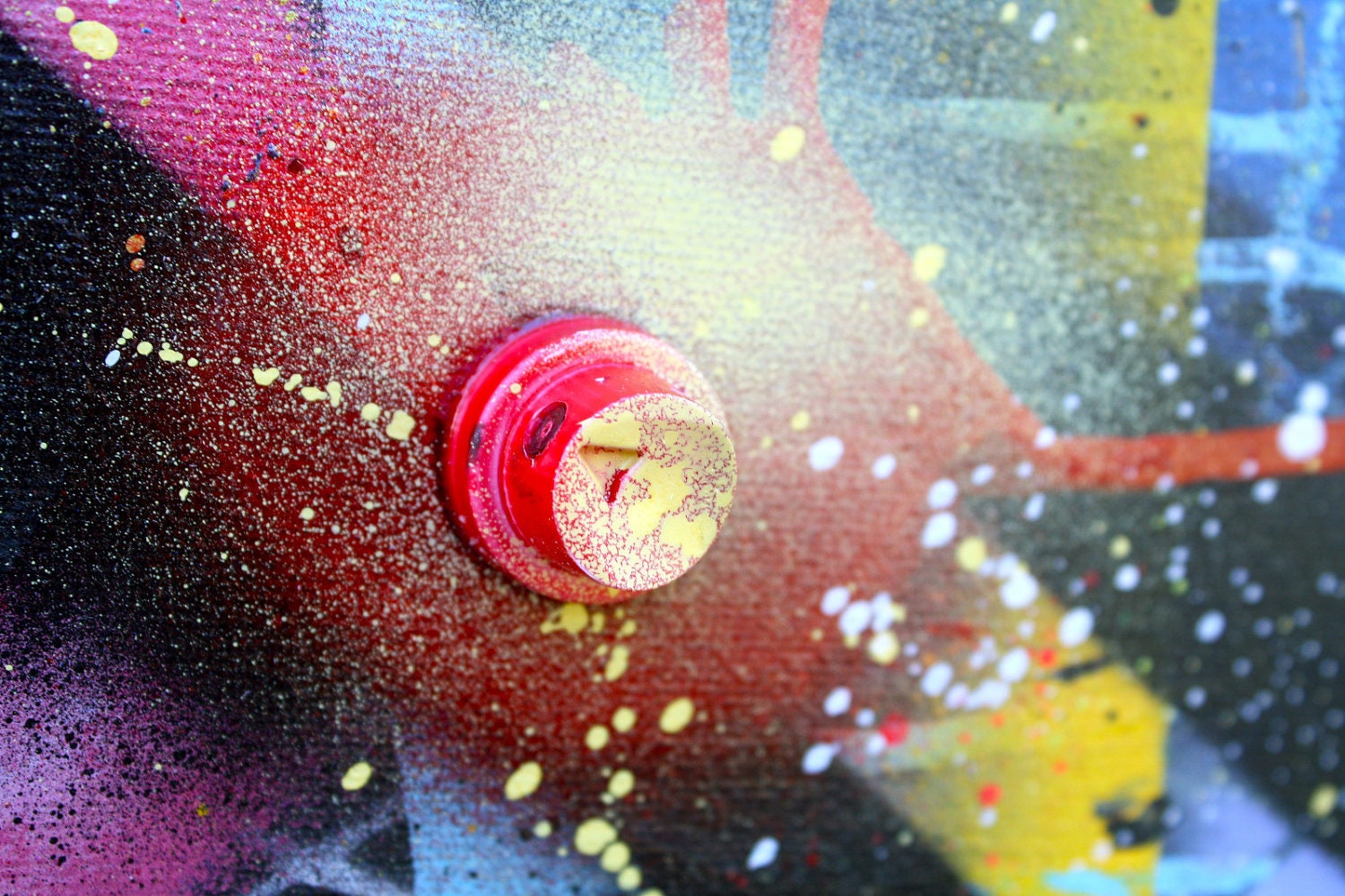 ORIGINAL Abstract Contemporary Pop Art Fine Art Spray Paint Modern ...