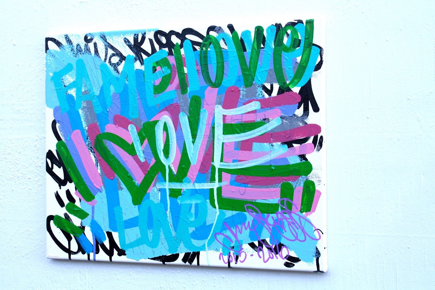 ORIGINAL Love Valentine's Day Painting Contemporary Street Art Nyc ...