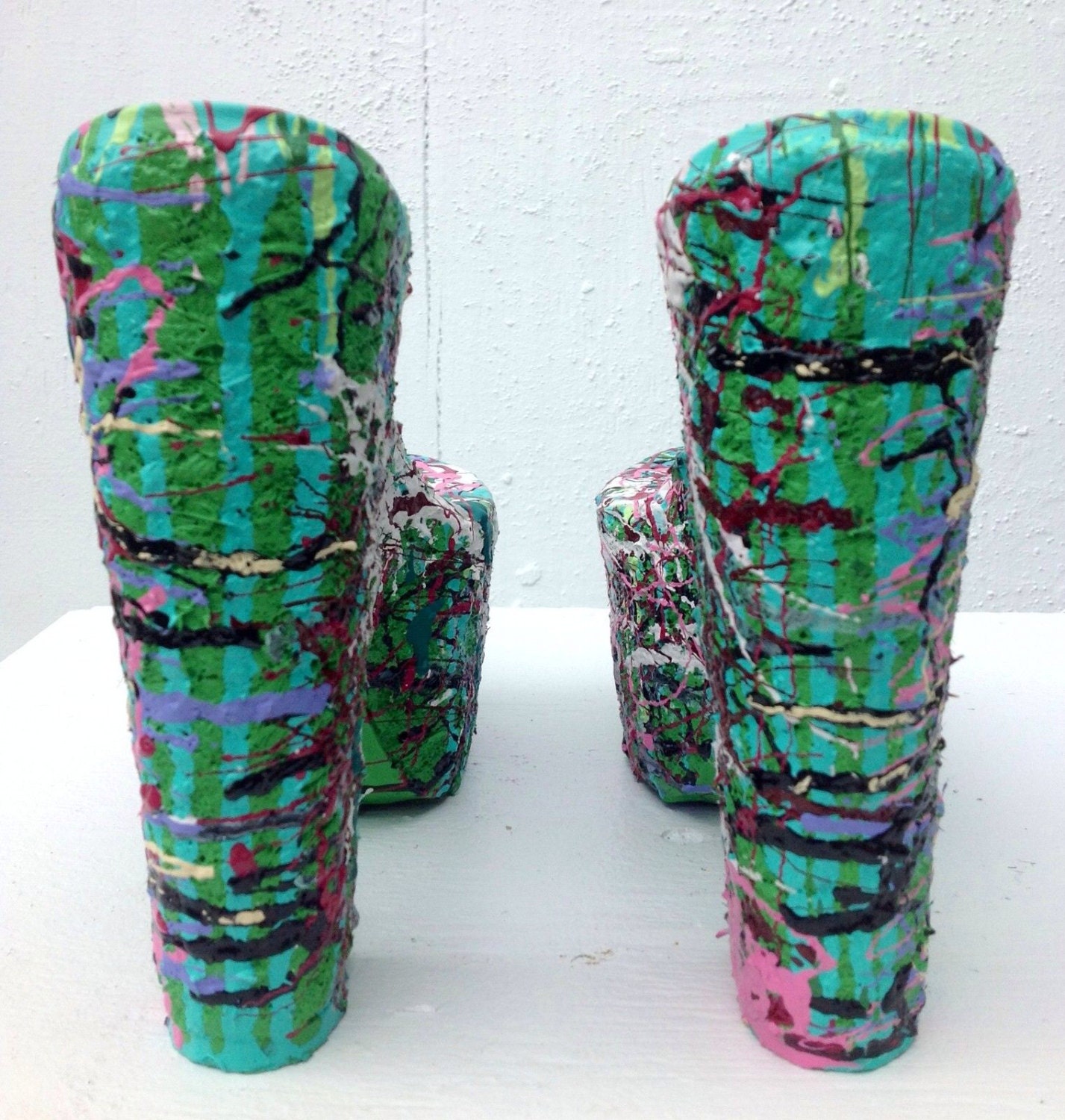 SHOES Abstract Original Sculpture Jackson Pollock Chris Riggs Fetish ...