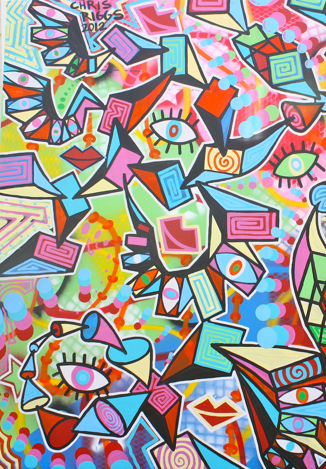 FREE SHIPPING Original Abstract Large Contemporary Pop Art Fine Art ...