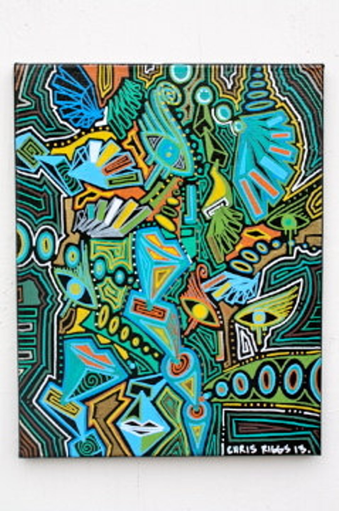 ORIGINAL Abstract Contemporary Pop Art Fine Art Surrealism Canvas ...