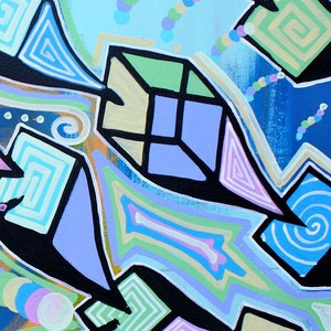 ORIGINAL Surrealism Cubism Abstract Street Art Urban Pop - Etsy
