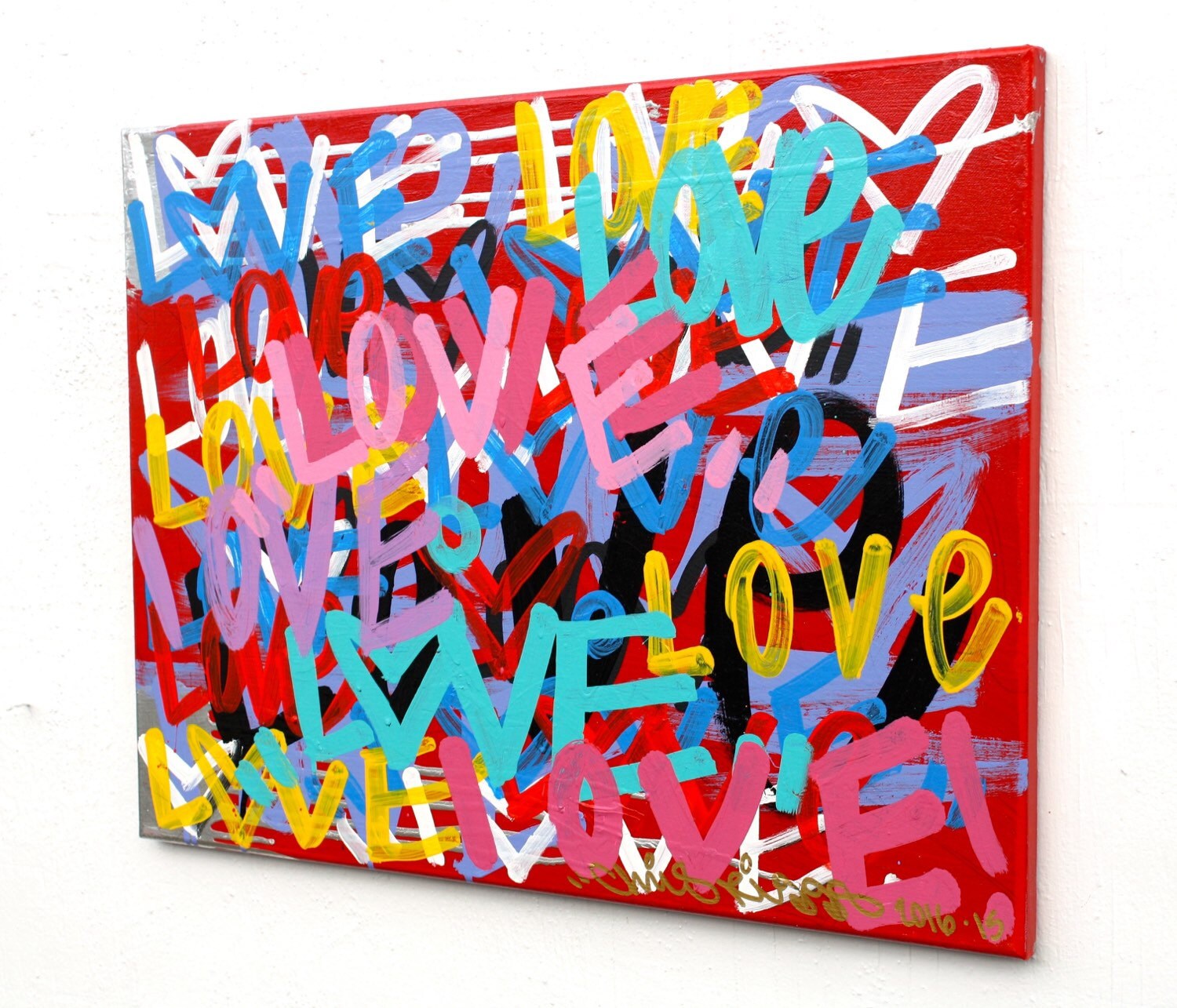 ORIGINAL Love Valentine's Day Painting Contemporary Street Art Nyc ...