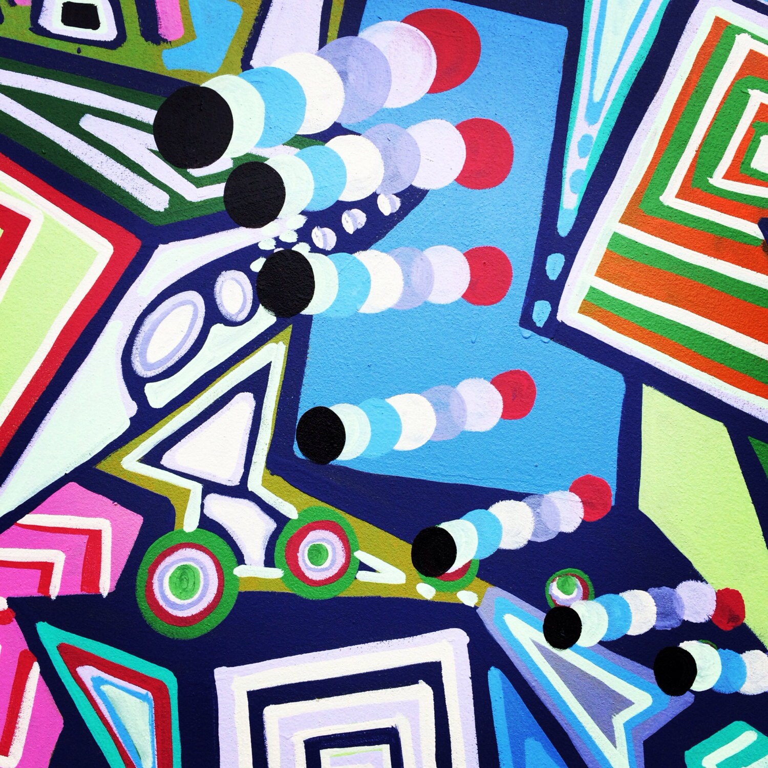 ORIGINAL Acrylic on Canvas Cubism Abstract Fine Art Modern Contemporary ...