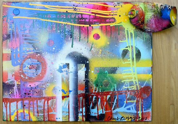 Spray Paint Abstract Art