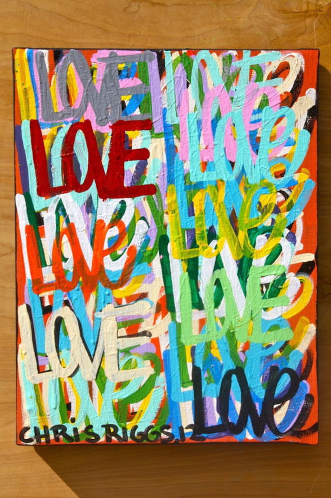 Valentines Day Original Love Contemporary Valentines Painting Fine Art ...