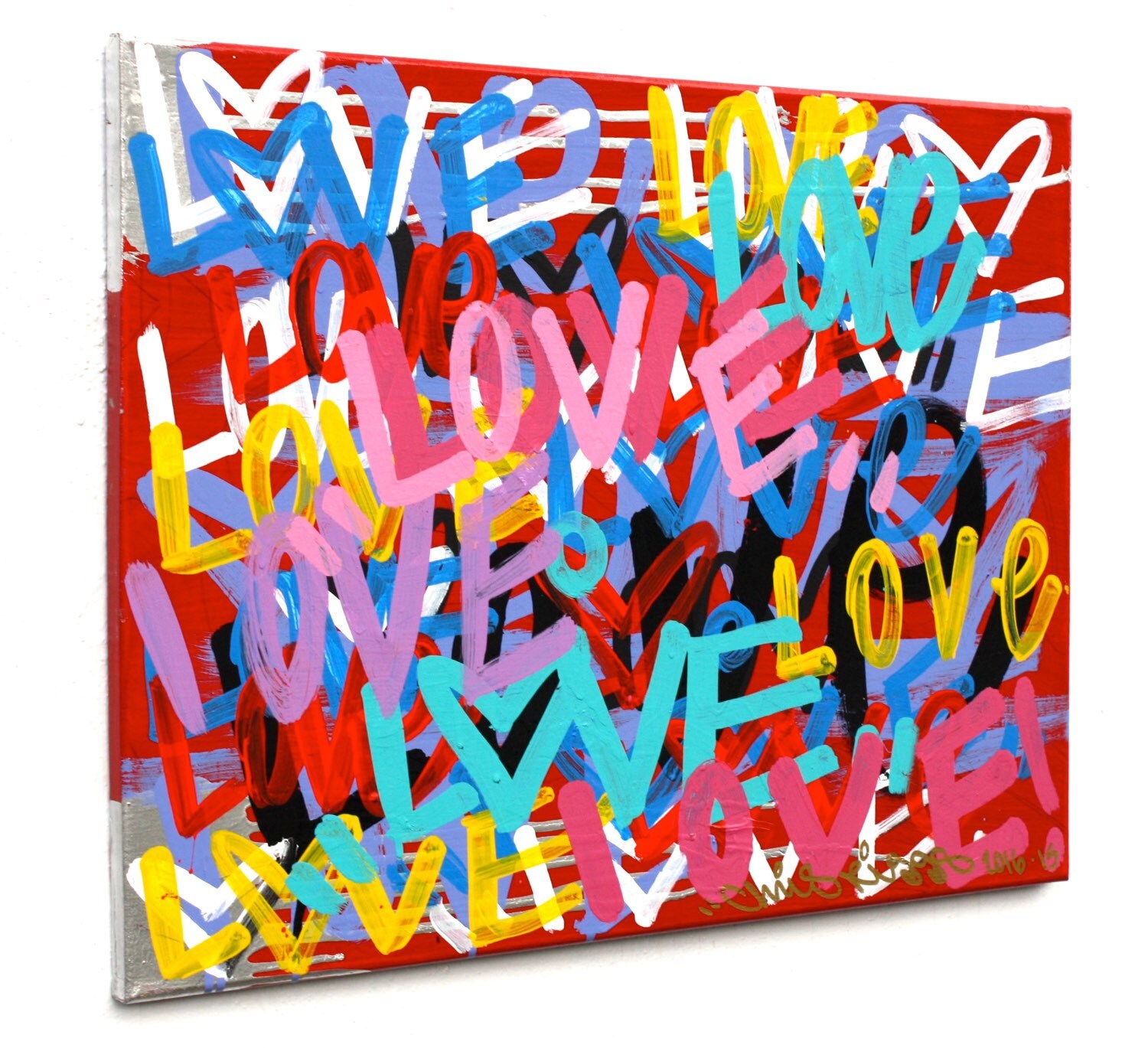 ORIGINAL Love Valentine's Day Painting Contemporary Street Art Nyc ...