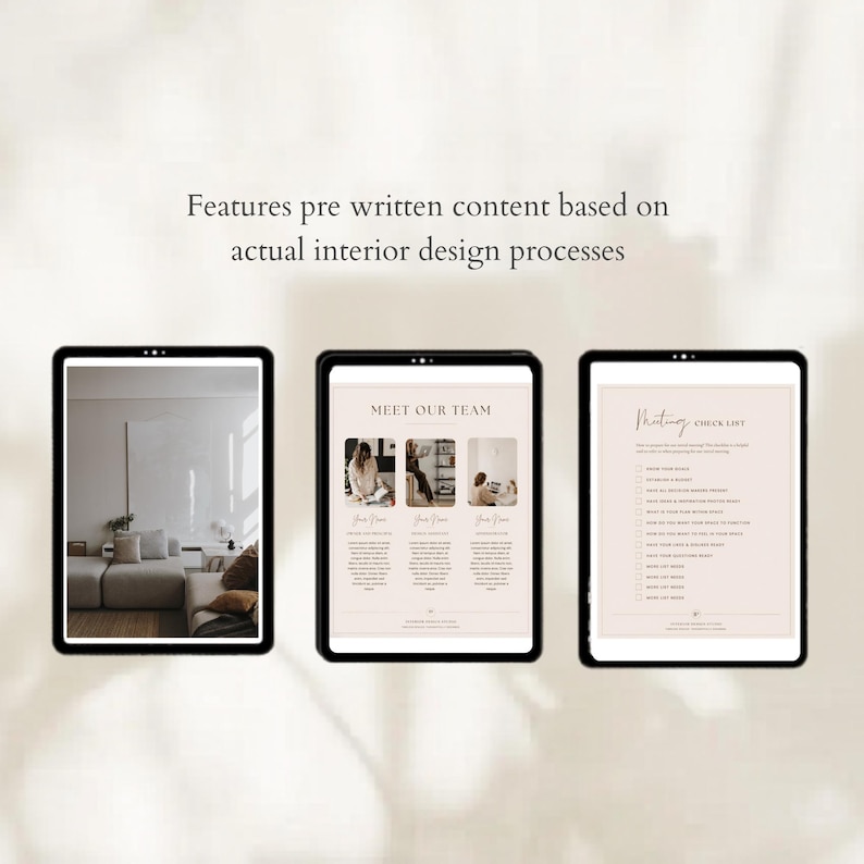 Interior Designer Ultimate Design Bundle, Welcome Packet, FFE Template ...