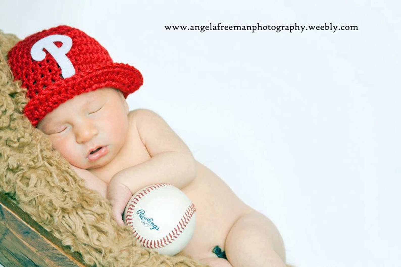 Philadelphia Phillies Inspired Crocheted Baseball Cap Newborn ...