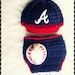Baby Boy , Atlanta Braves Inspired Crocheted Baseball Hat & Diaper ...
