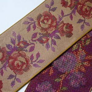 Vintage Tapestry Ribbon 4 X 1 Yard Gold Metallic - Etsy