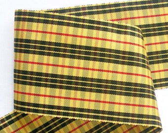 Yellow Plaid Ribbon - Etsy