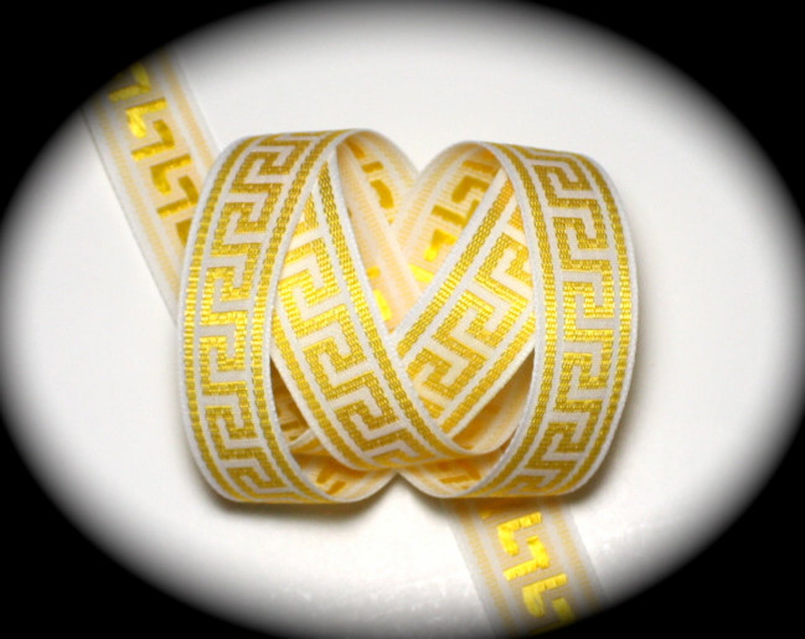 Greek Key Ribbon 1 X 3 Yards Yellow Gold not | Etsy